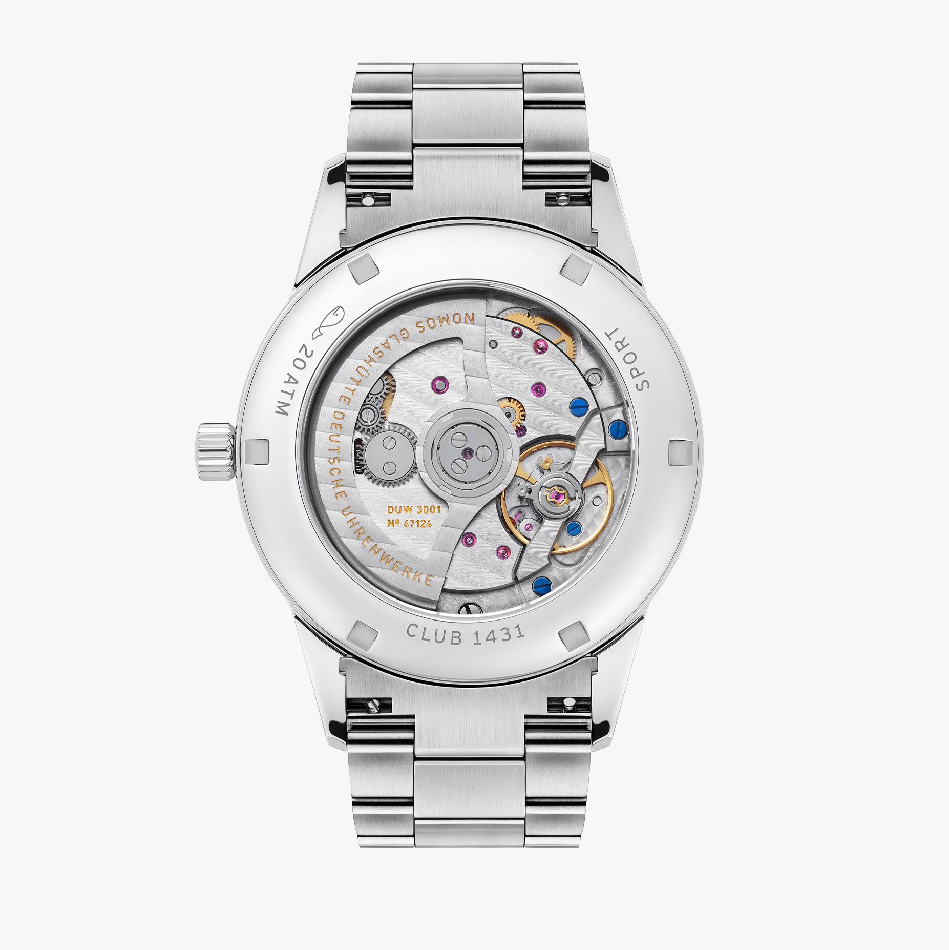 Club Sport neomatik 39 smoke – NOMOS Glashütte