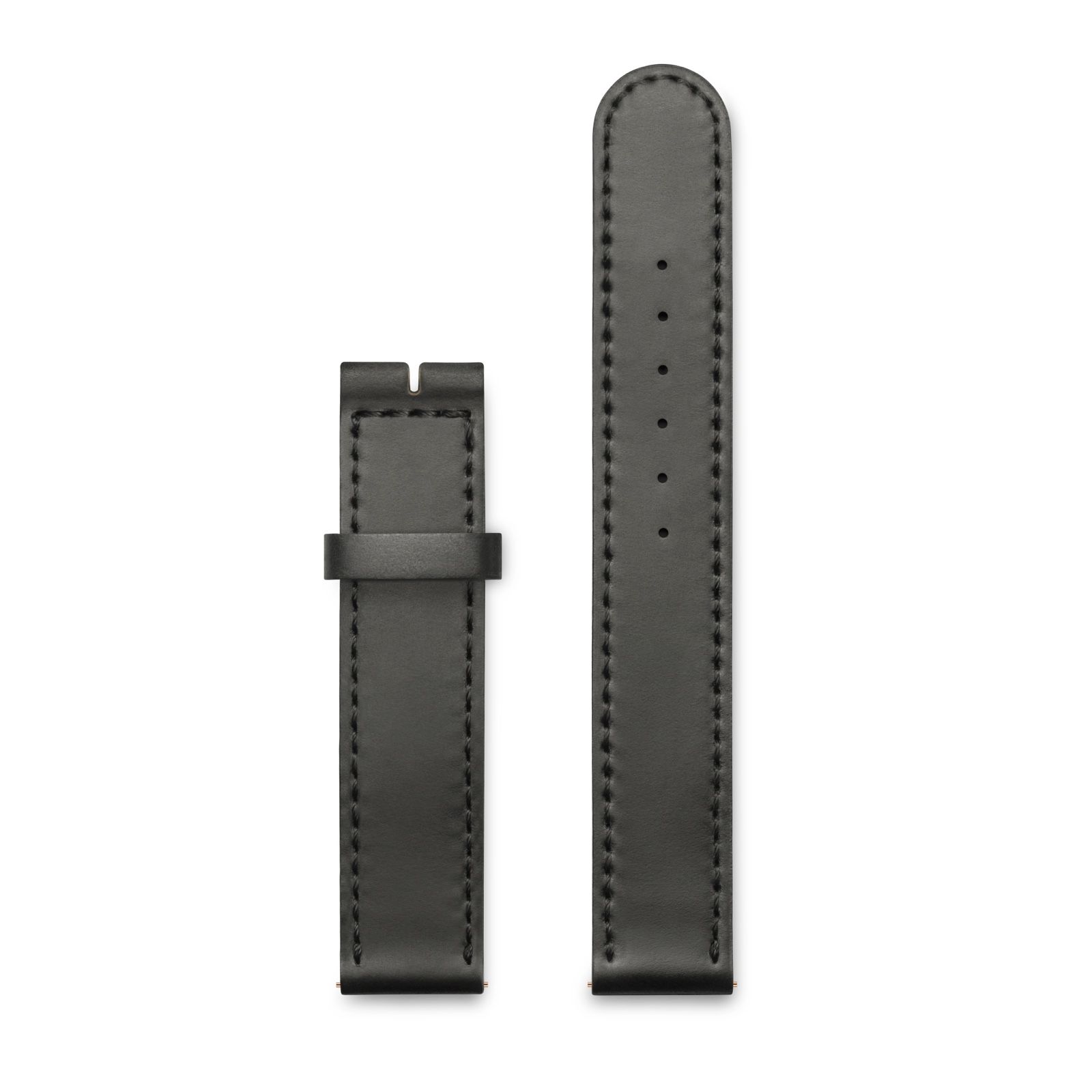 Horween Genuine Shell Cordovan en negro, 16 mm – NOMOS Glashütte