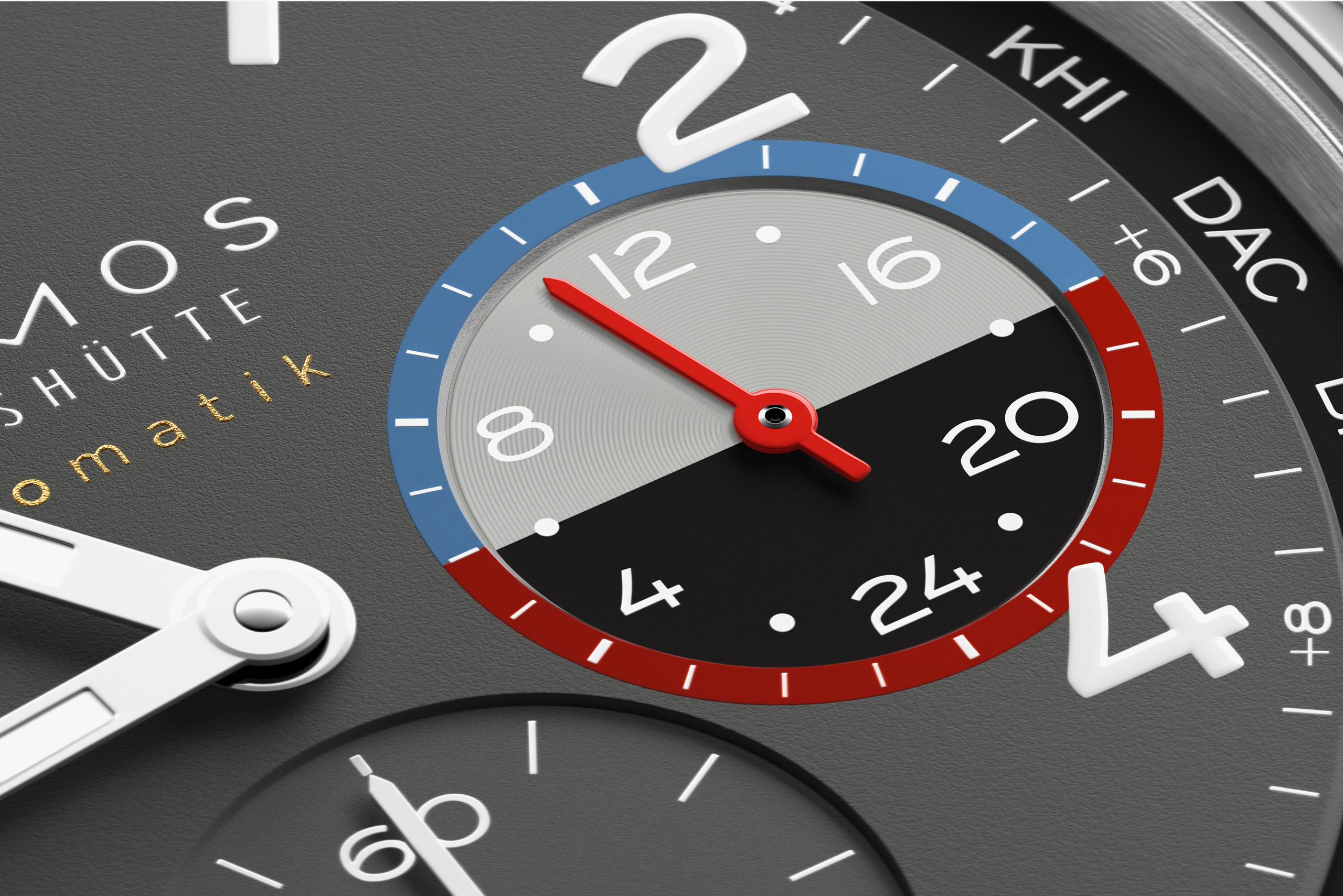 Club Sport neomatik Worldtimer Volcano – NOMOS Glashütte